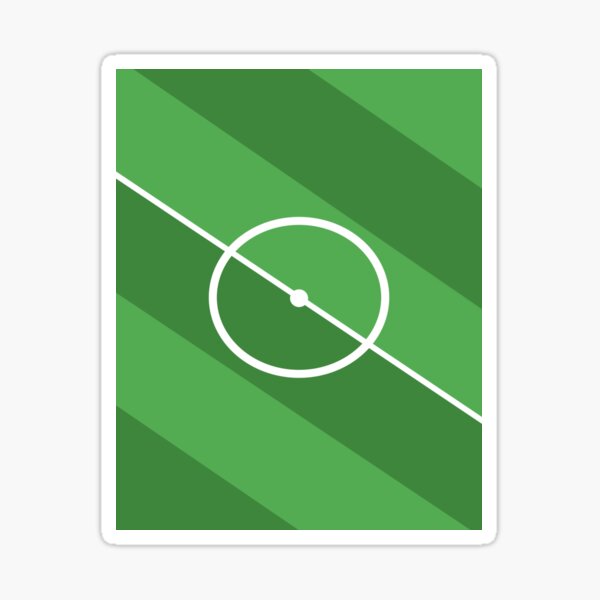 "Football Pitch" Sticker for Sale by BrambleBox | Redbubble