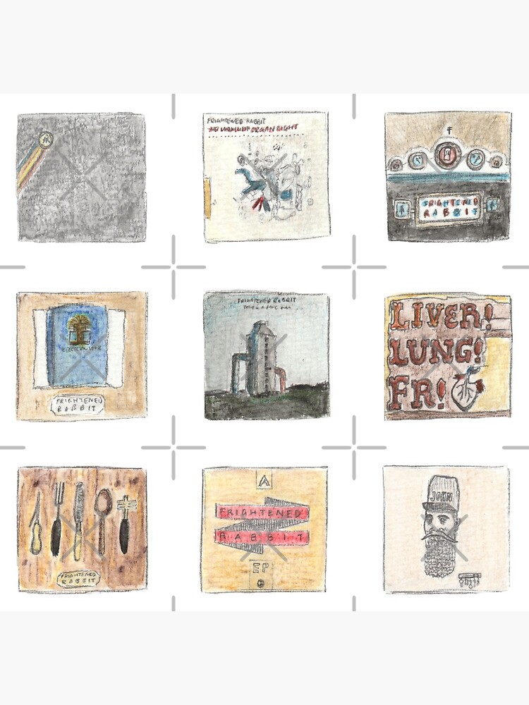 "Watercolour albums - Frightened Rabbit" Poster for Sale by Kris ...