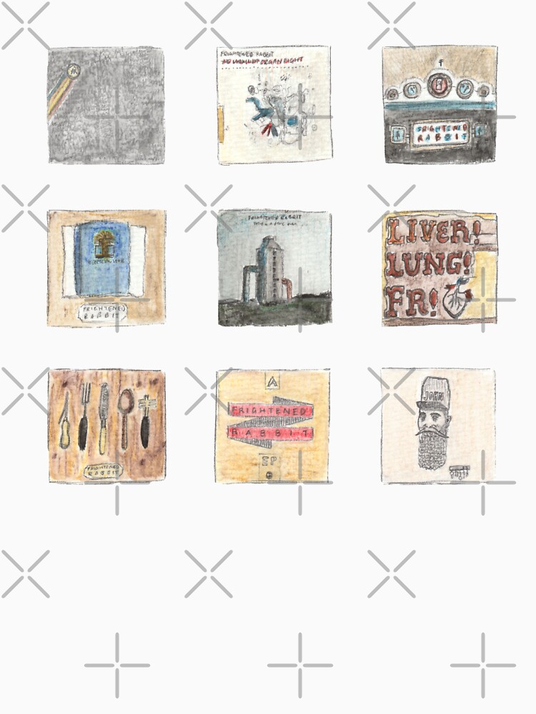 "Watercolour albums - Frightened Rabbit" Essential T-Shirt for Sale by ...