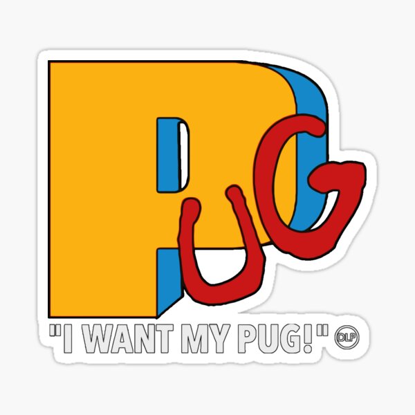 "PUG TV" Sticker by darklordpug | Redbubble