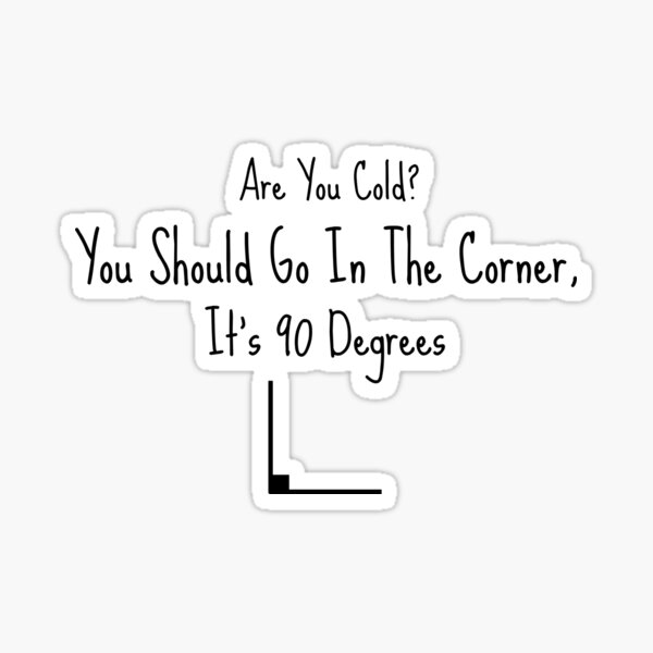 "Corner Pun" Sticker for Sale by Angela-PD | Redbubble