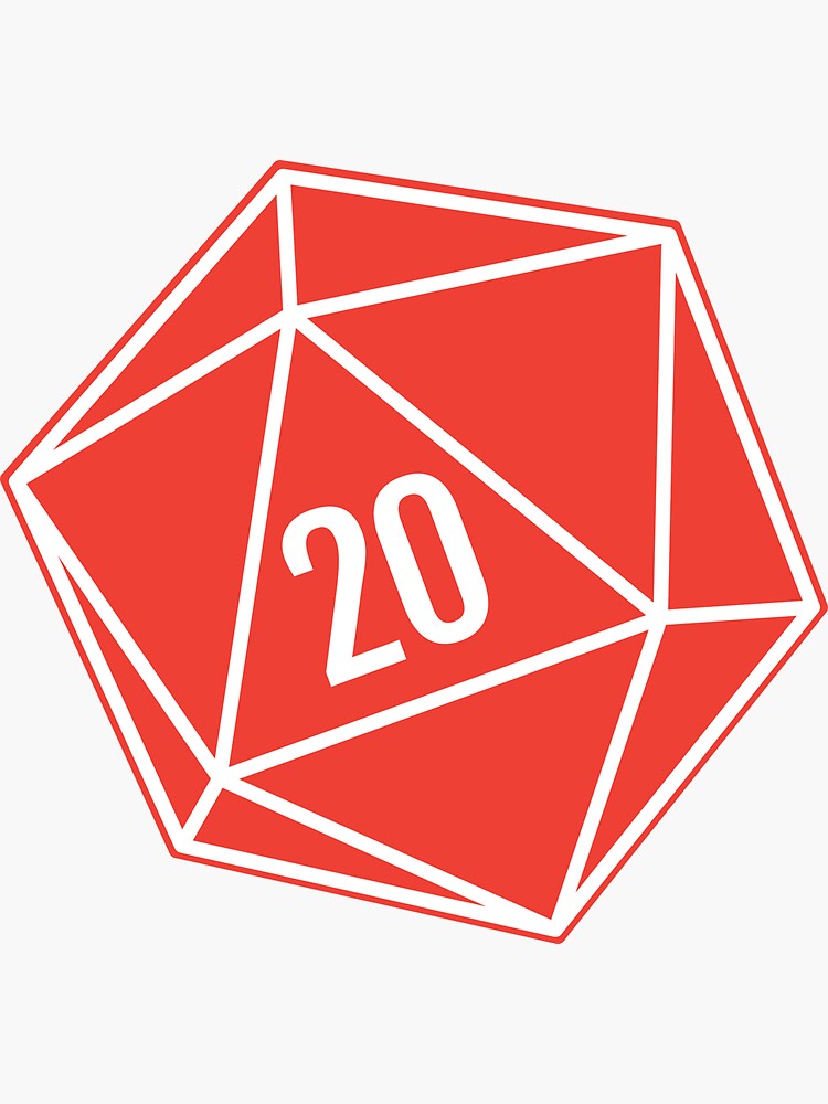 "Polyhedra Die" Sticker by DerGrafiker | Redbubble