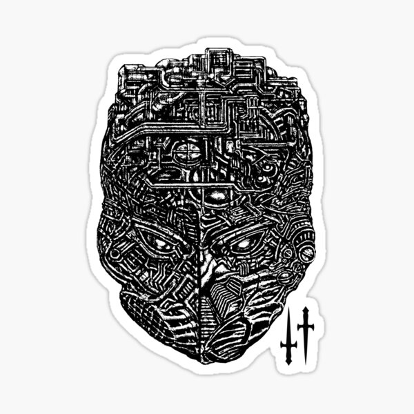 "Machine Head" Sticker by deathdagger | Redbubble