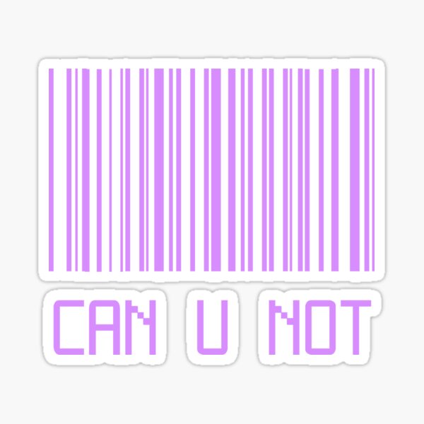 "Can You Not Barcode" Sticker for Sale by deathspell | Redbubble