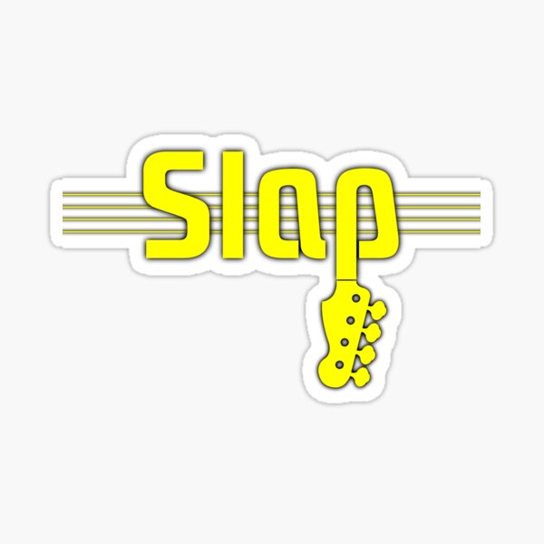 Pegatina «Yellow Slap Bass» de shfandon | Redbubble