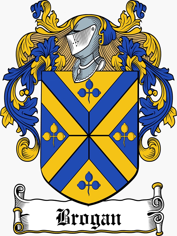 "Brogan " Sticker for Sale by HaroldHeraldry | Redbubble