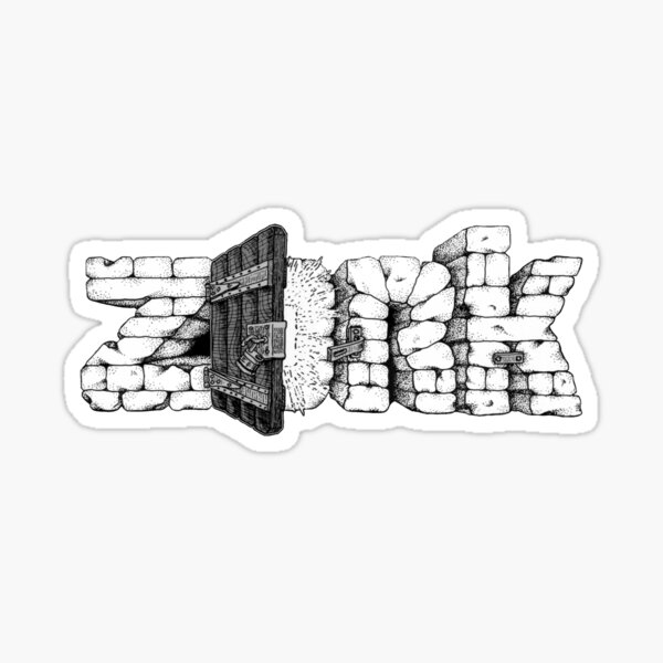 "Zork" Sticker for Sale by LurkingGrue | Redbubble