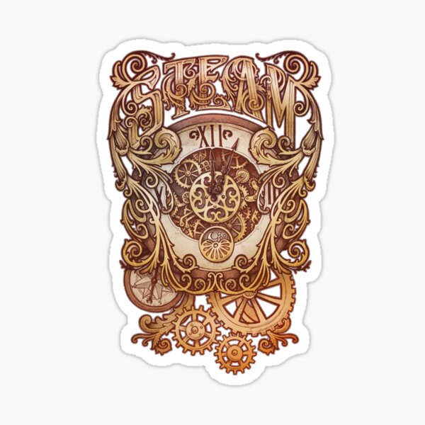 "Steam" Sticker for Sale by medusadollmaker | Redbubble