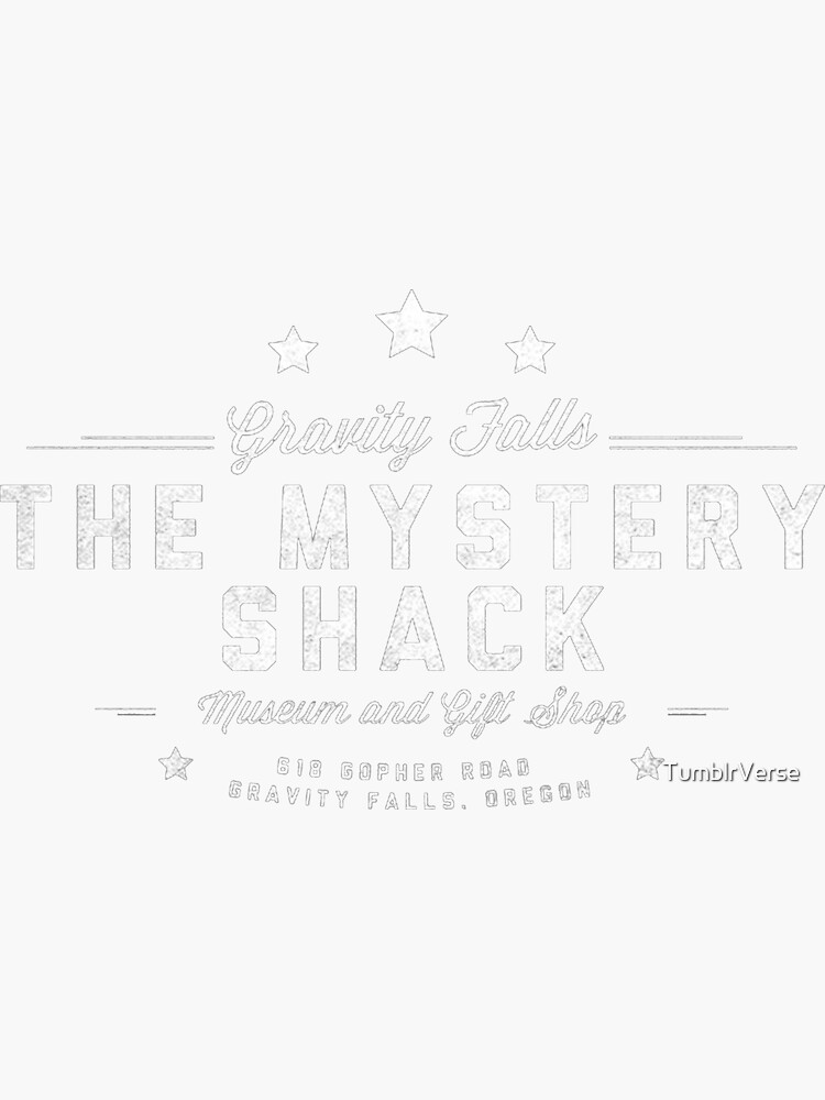 "Gravity Falls - The Mystery Shack" Sticker for Sale by TumblrVerse ...