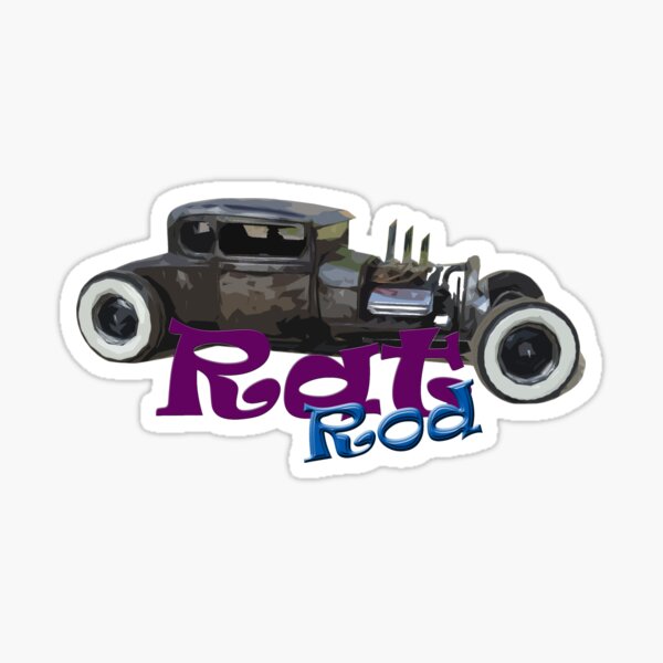 "Rat Rod" Sticker for Sale by Lightrace | Redbubble