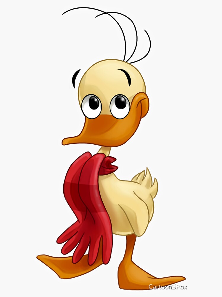 "Alfred the duck" Sticker by CartoonSFox | Redbubble