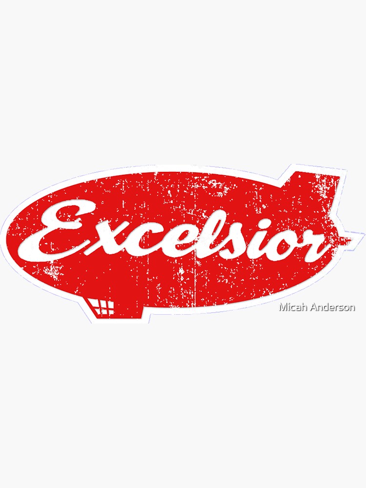 "Excelsior" Sticker for Sale by Miachalistic | Redbubble