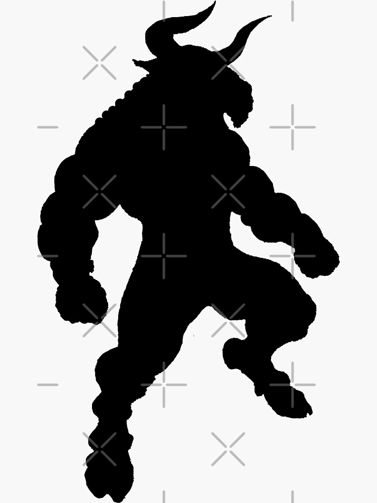 "Legendary Minotaur" Sticker for Sale by Smaragdas | Redbubble