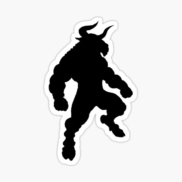 "Legendary Minotaur" Sticker for Sale by Smaragdas | Redbubble
