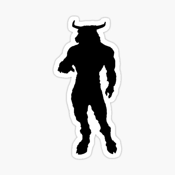 "Mythical Minotaur" Sticker for Sale by Smaragdas | Redbubble