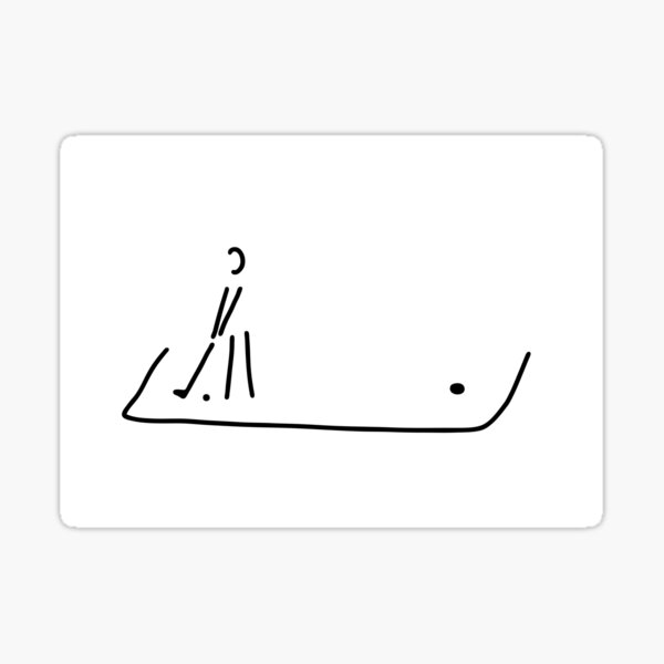 "Mini-golf golf Garden golf Road golf" Sticker for Sale by lineamentum ...