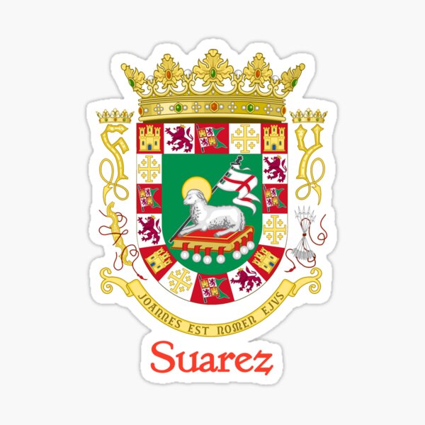 Pegatina «Escudo Suárez de Puerto Rico» de carpediem6655 | Redbubble