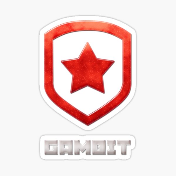 "Gambit Gloss - Red" Sticker by TheInv4sion | Redbubble