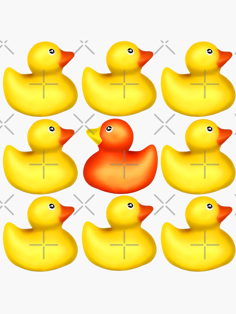 "Hello Ducky! - T Shirt" Sticker by BlueShift | Redbubble