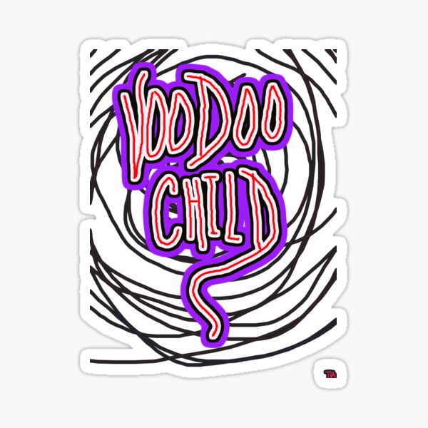 "Voodoo child wicked tee" Sticker for Sale by tiaknight | Redbubble
