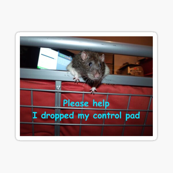"gamer rat" Sticker by mindgoop | Redbubble