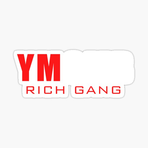 "YMCMB Rich Gang" Sticker for Sale by PAGraphics | Redbubble