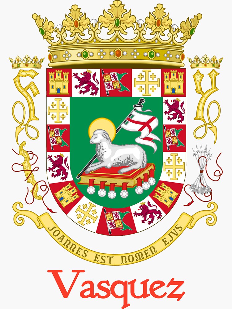 "Vazquez Shield of Puerto Rico" Sticker for Sale by carpediem6655 ...