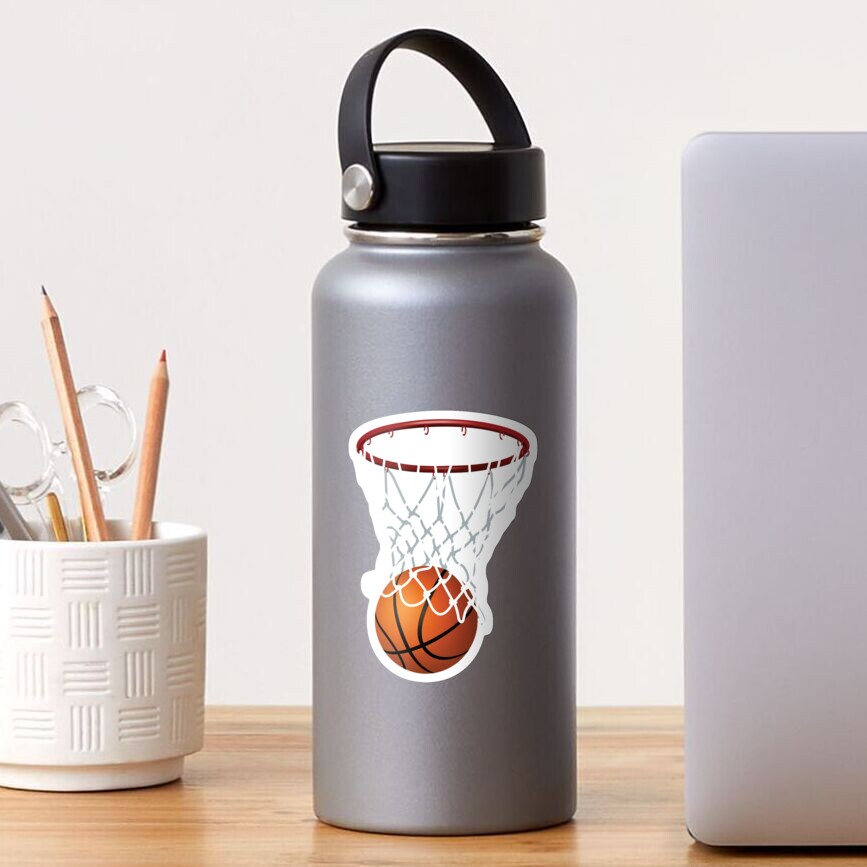 "Basketball and Hoop Net" Sticker for Sale by Gotcha29 | Redbubble