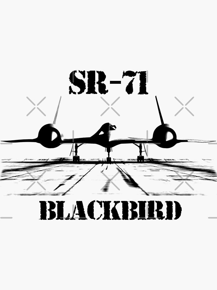 "SR-71 Blackbird" Sticker for Sale by hottehue | Redbubble