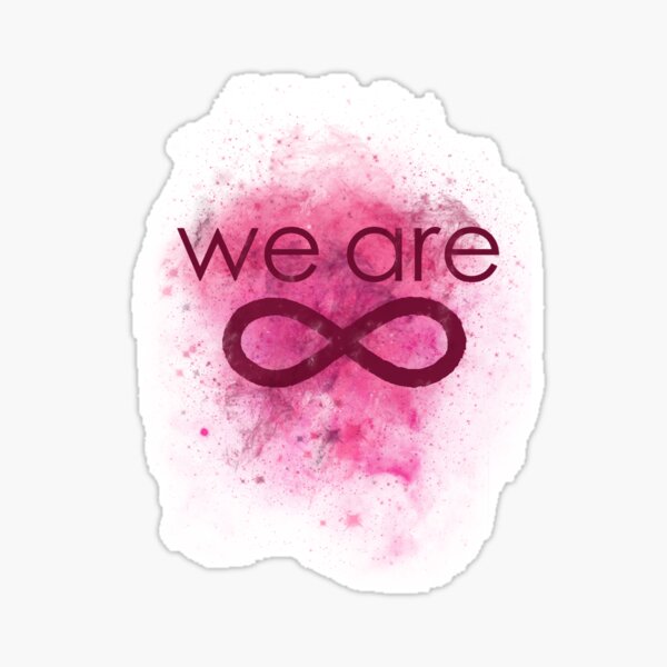 "we are infinite" Sticker by gabriagius | Redbubble