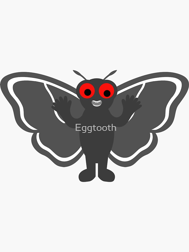 "Cute Little Mothman" Sticker for Sale by Eggtooth | Redbubble