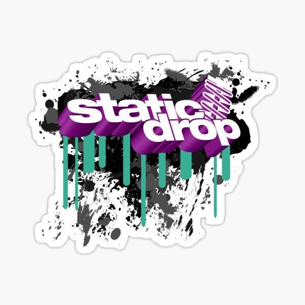 "Static Drop 3D (3)" Sticker by PlanDesigner | Redbubble