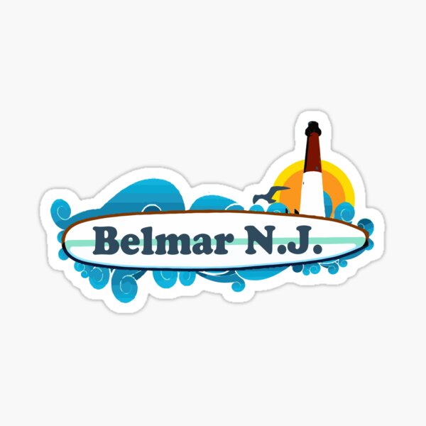 "Belmar - New Jersey." Sticker by ishore1 | Redbubble