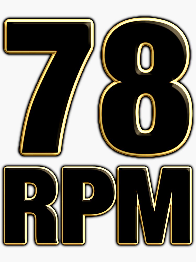 "Black 78 RPM" Sticker by vikisa | Redbubble