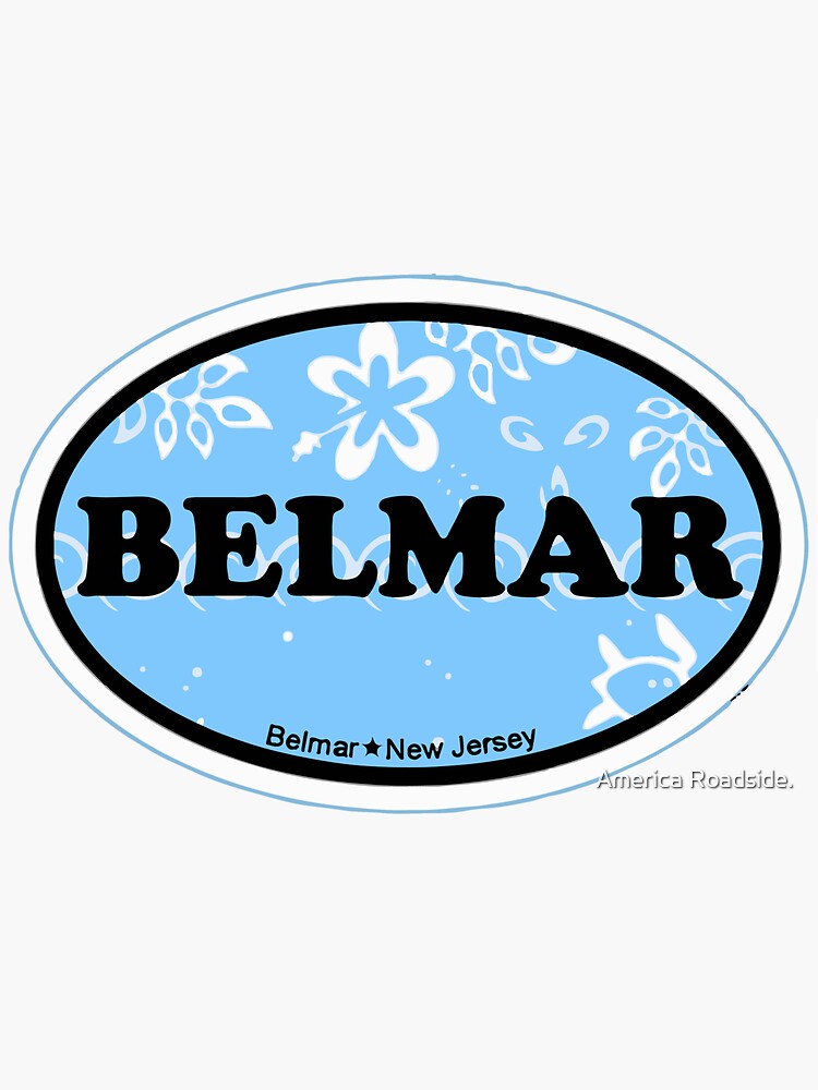 "Belmar - New Jersey." Sticker for Sale by ishore1 | Redbubble