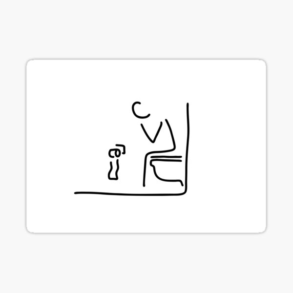 "toilet digestion irritant bowel" Sticker by lineamentum | Redbubble