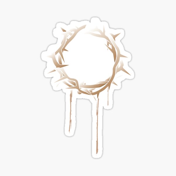 "Crown of Thorns" Sticker for Sale by Ayrie | Redbubble