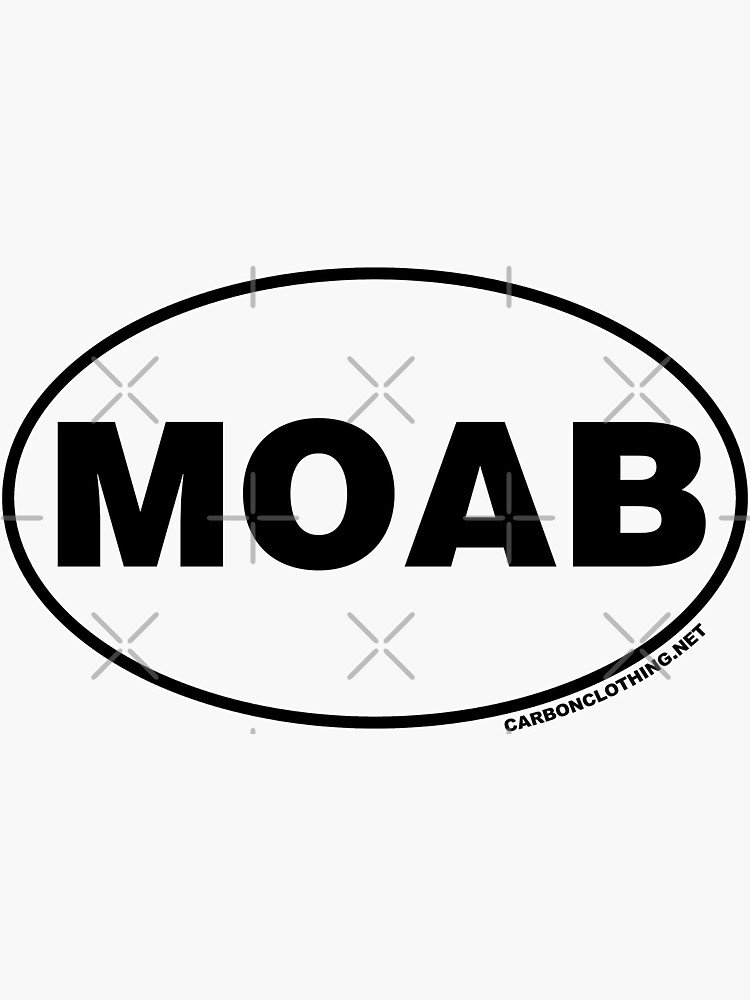 "MOAB" Sticker for Sale by CarbonClothing | Redbubble