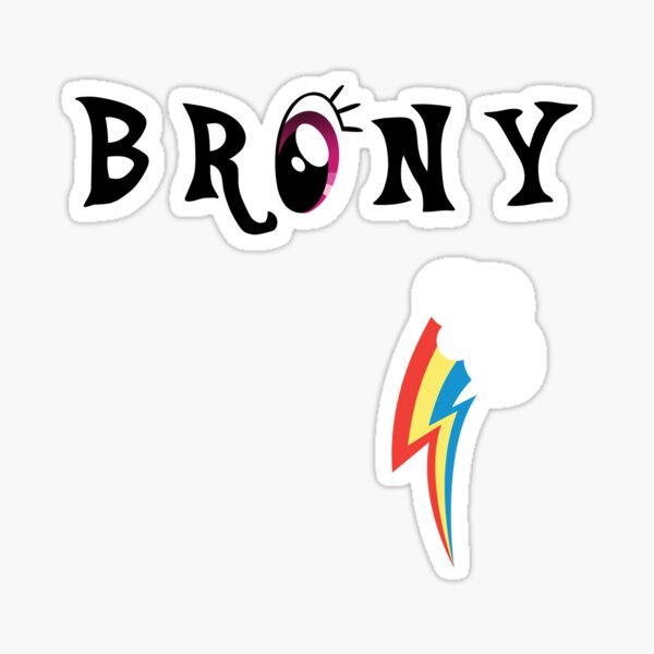 "Brony - Rainbow Dash" Sticker by AK71 | Redbubble