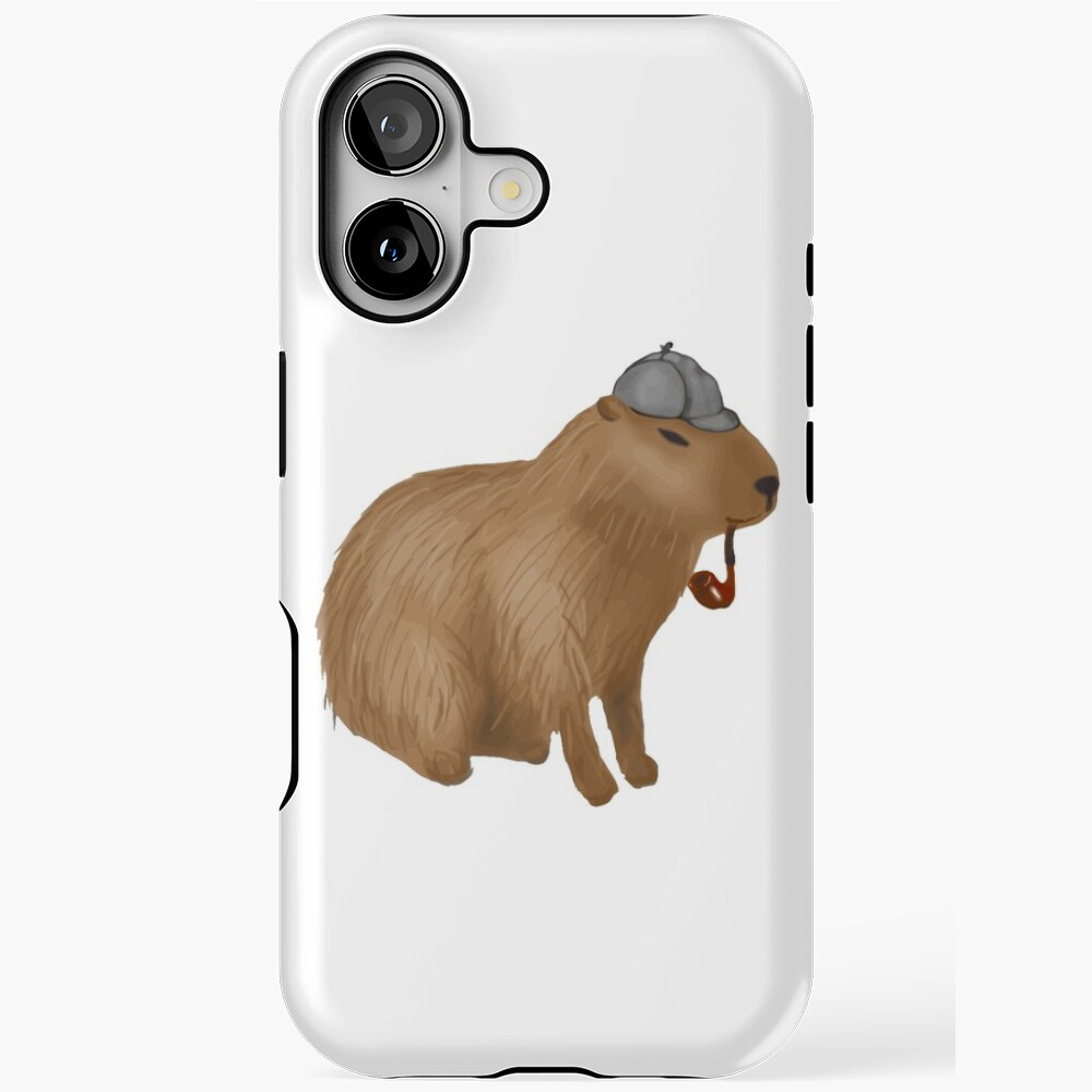 "Sherlock capybara" Sticker for Sale by merionmerion | Redbubble