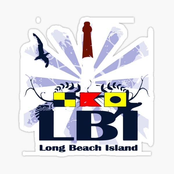 "LBI - Long Beach Island NJ." Sticker for Sale by ishore1 | Redbubble