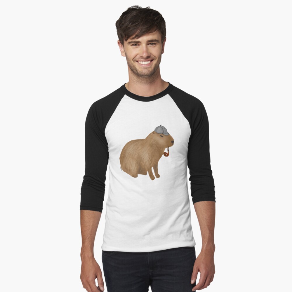 "Sherlock capybara" Sticker for Sale by merionmerion | Redbubble