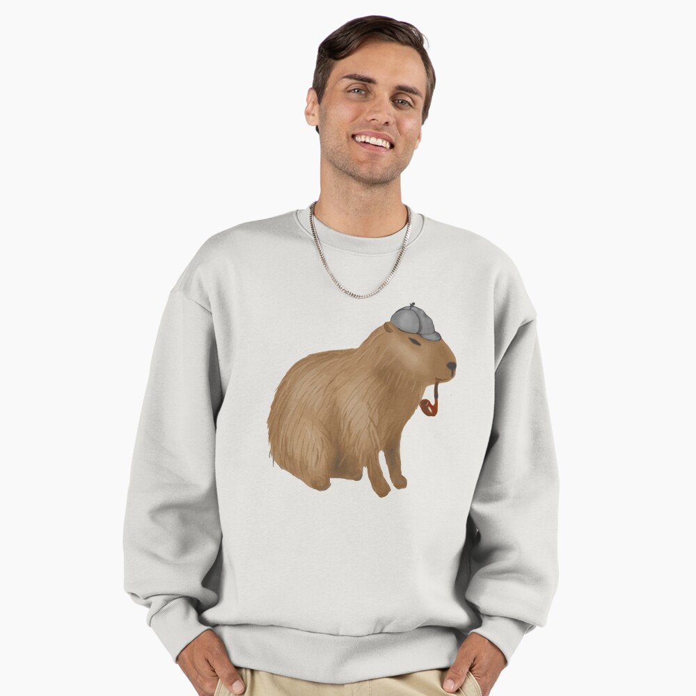 "Sherlock capybara" Sticker for Sale by merionmerion | Redbubble