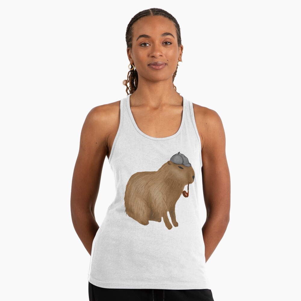 "Sherlock capybara" Sticker for Sale by merionmerion | Redbubble