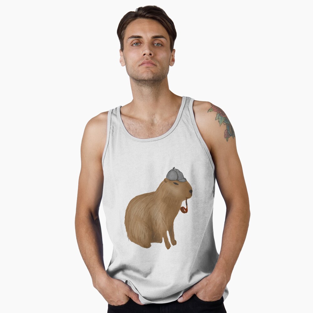 "Sherlock capybara" Sticker for Sale by merionmerion | Redbubble