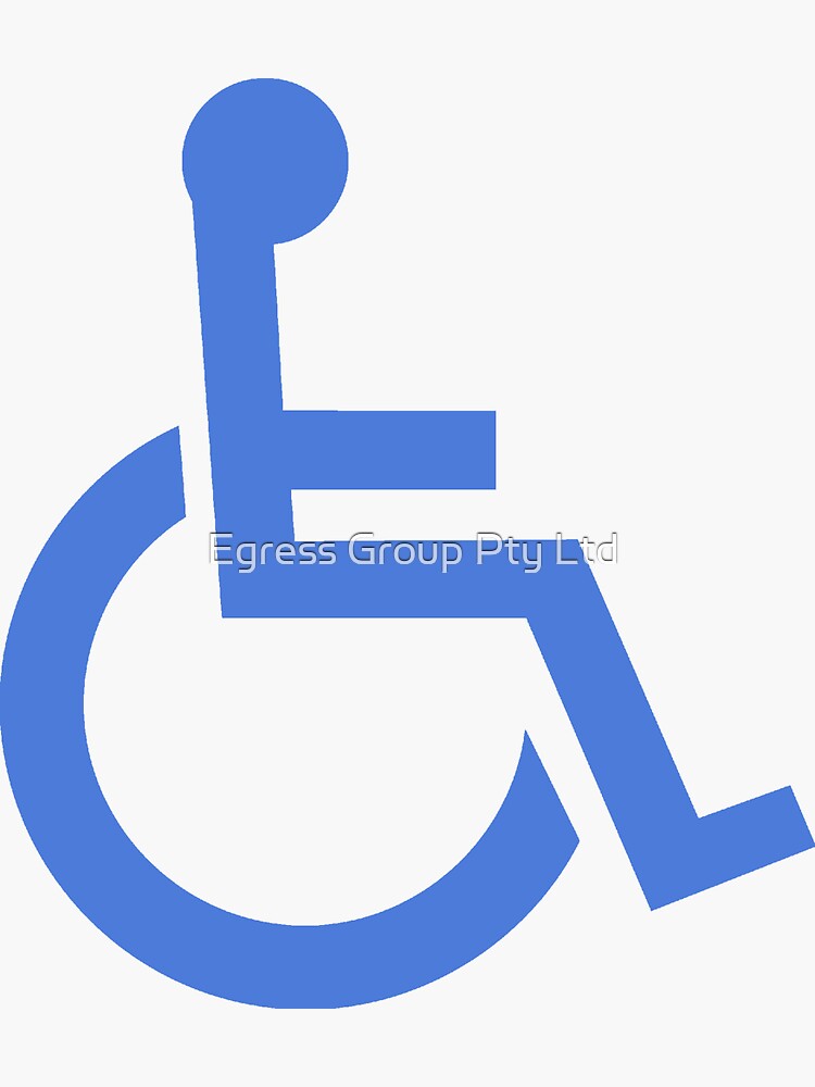 "International Symbol of Access" Sticker by LeeWilson | Redbubble