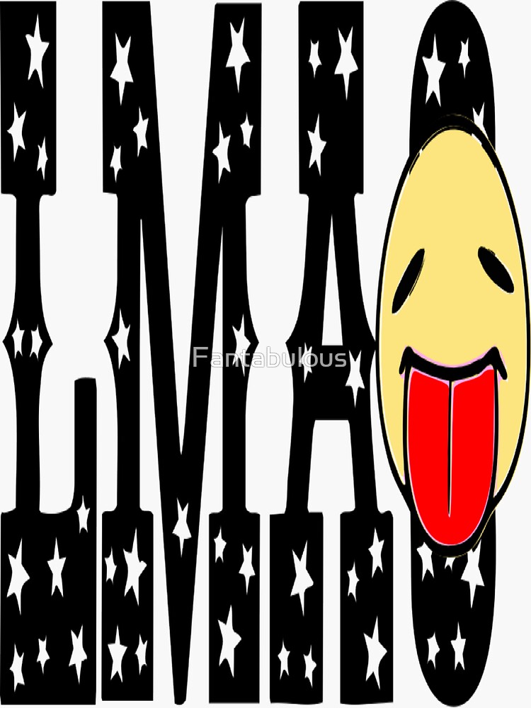 "۞»★LMAO Smiley Hilarous Clothing & Stickers★«۞" Sticker for Sale by ...