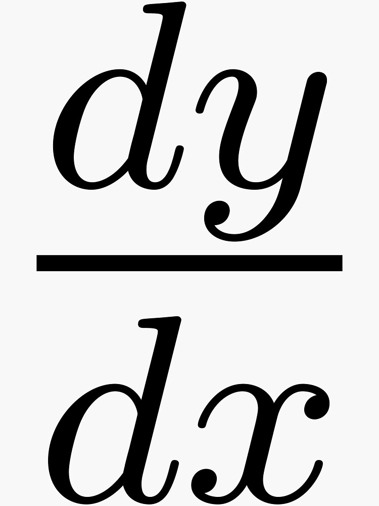 Derivative Calculus Sticker For Sale By Criangulien Redbubble