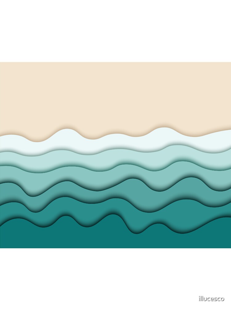 Beach Waves With Banner Backdrop