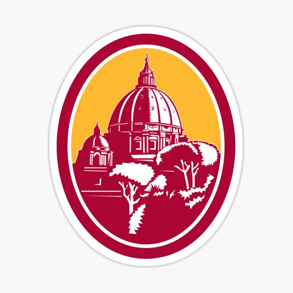 "Dome of St Peter's Basilica Vatican Retro" Sticker for Sale by ...